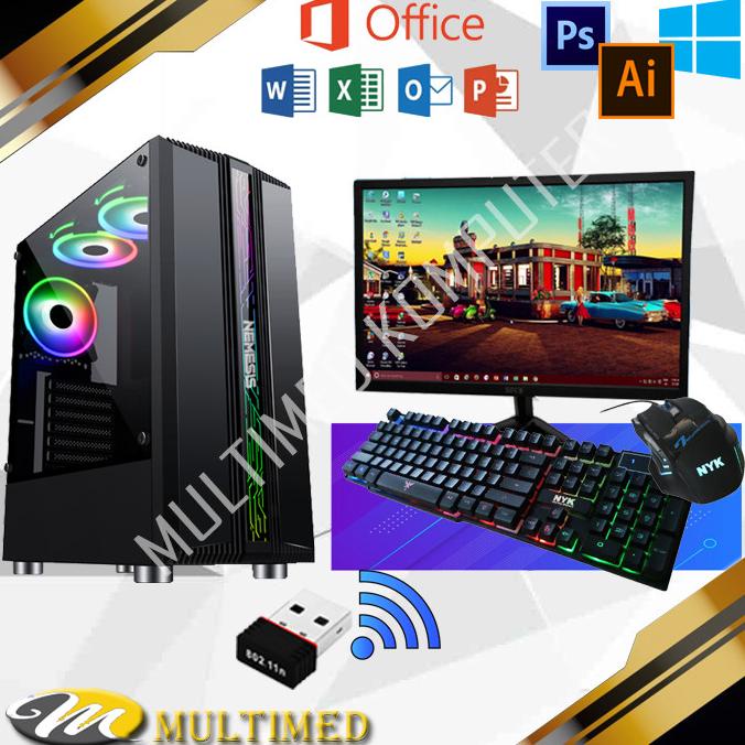 Jual Cpu Pc Rakitan Komputer Office / Design Core I5 1 Set Monitor ...