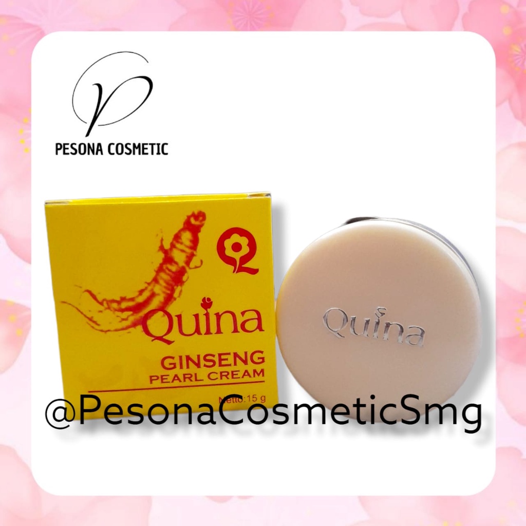 Jual QUINA GINSENG PEARL CREAM 15GR ORIGINAL BPOM - GINSENG PEARL CREAM ...