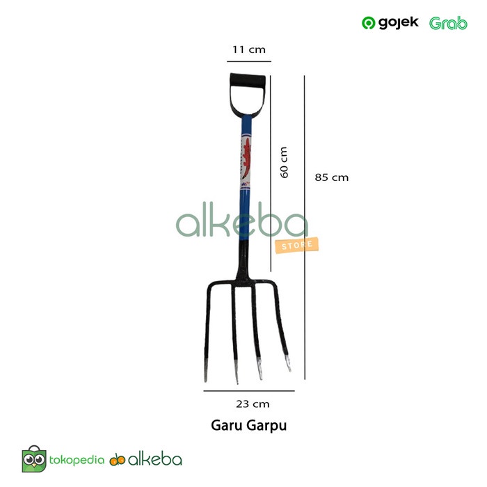 Jual Grap Garu Garpu Tanah Besar Gagang Kayu Merk Crocodile Gacok Tanah ...