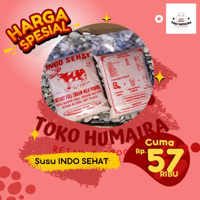 Jual BEST SELLER SUSU INDO SEHAT FULLCREAM // SUSU INDO SEHAT // SUSU ...
