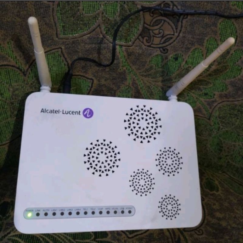 Jual router modem alcatel lucent putih seken normal siap pakai | Shopee ...