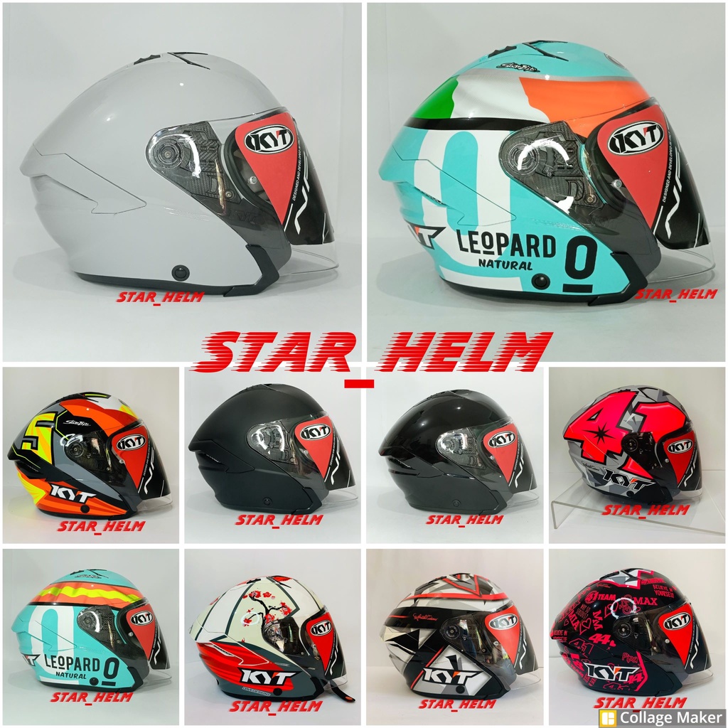 Jual HELM HALF FACE KYT NFJ 100% ORIGINAL | Shopee Indonesia
