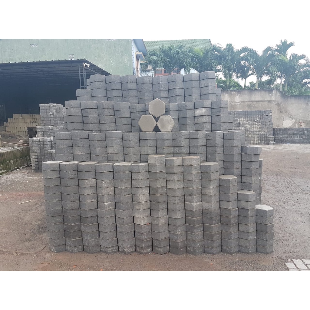 Jual Paving Block Segi Enam/Hexagonal Abu-abu | Shopee Indonesia