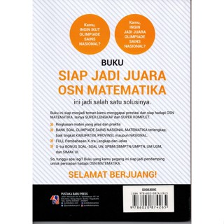 Jual BUKU OSN MATEMATIKA SMA/SEDERAJAT-BUKU SIAP JADI JUARA OSN MATEMATIKA SMA/SEDERAJAT-PBP ...