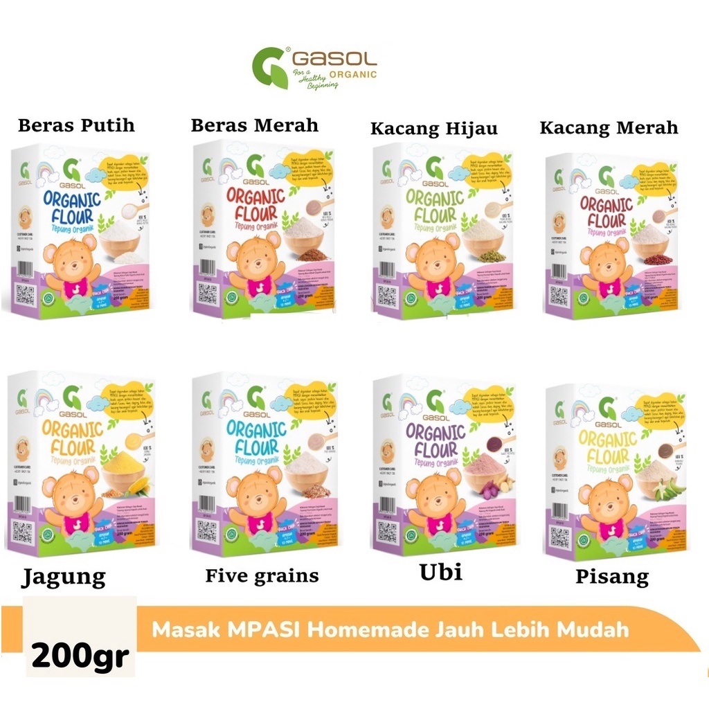 Jual GASOL TEPUNG ORGANIK | BUBUR MPASI BAYI | Shopee Indonesia