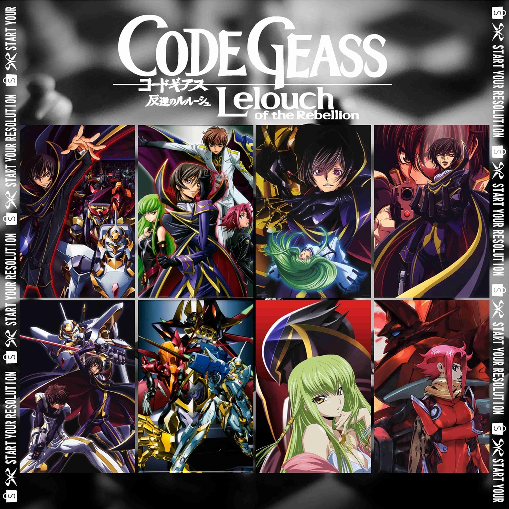 Jual Poster Anime Mecha Code Geass / Lelouch / C.C / Kallen Stadtfeld ...