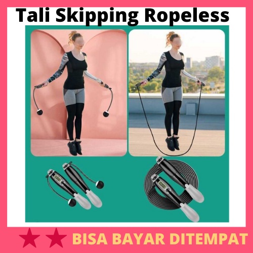 Jual Tali Skipping Ropeless Weighted Ball Cordless Count LCD / Lompat ...