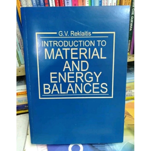 Jual Buku Introduction To MATERIAL AND ENERGY BALANCES | Shopee Indonesia