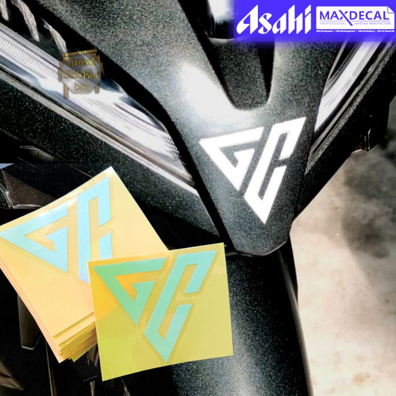 Jual Sticker GC cutting logo gc stiker motor keren viral grosir hits ...