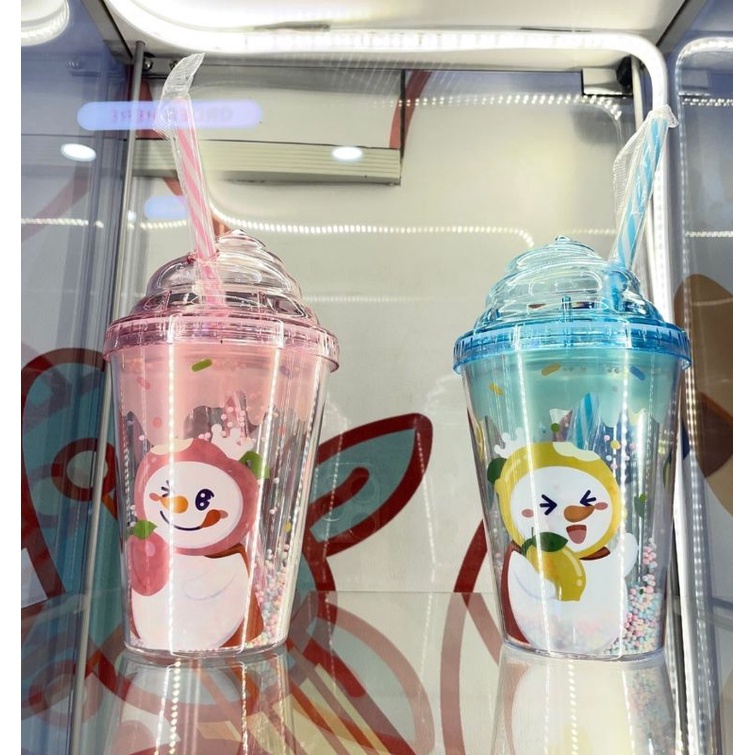 Jual SNOW KING SUNDAE CUP STRAW botol minum tumbler tambler MIXUE ...