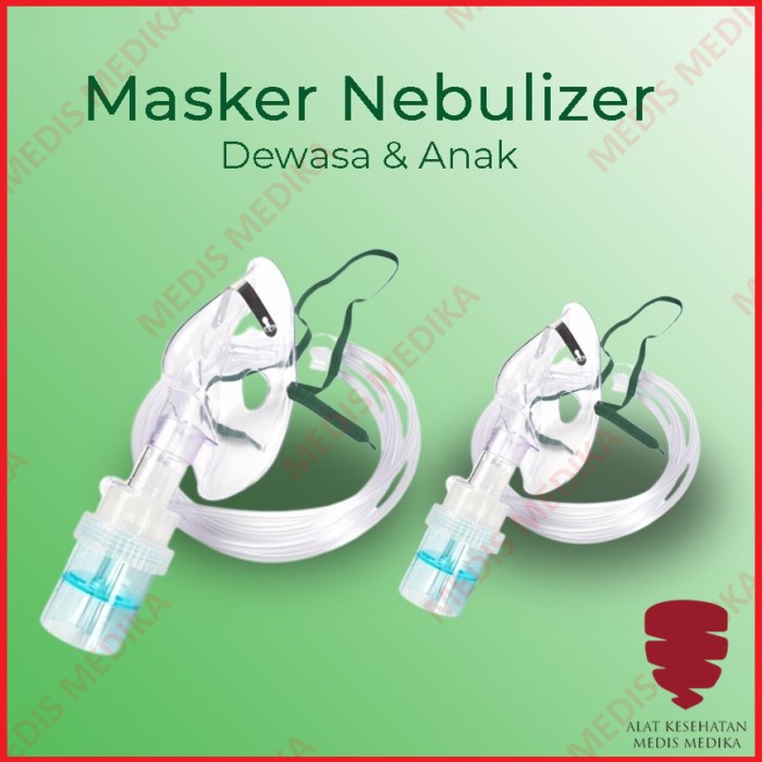 Jual Masker Nebulizer Dewasa OneHealth Nebuliser Mask Adult L Large ...