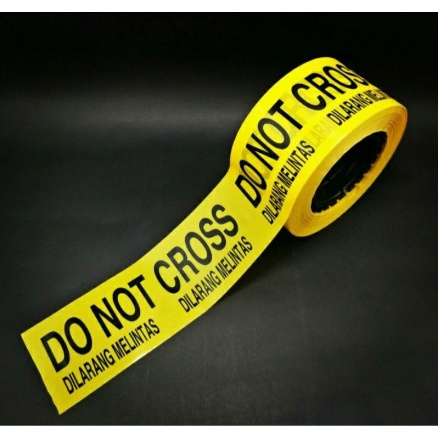 Jual barricade Line/Safety/Police 3"X300m (Tulisan: Do Not Cross ...