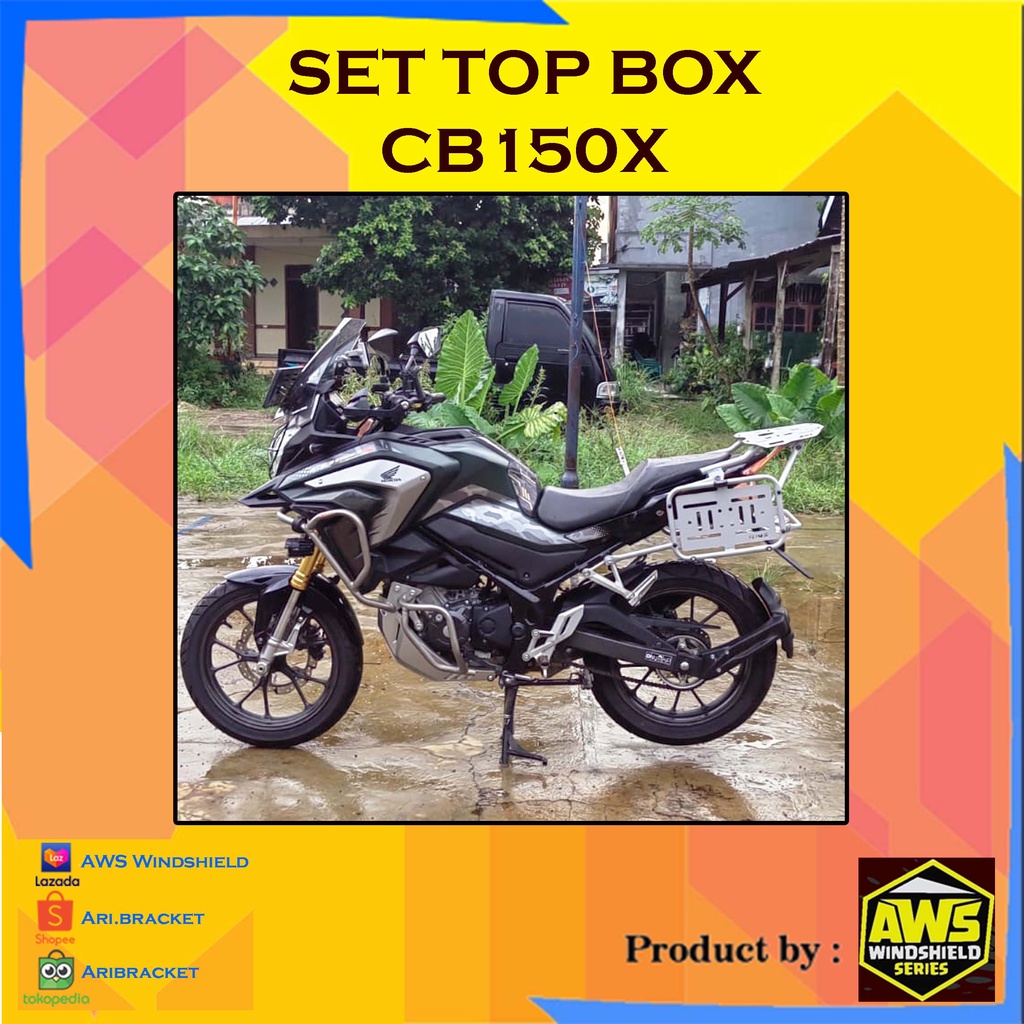 Jual Bracket top box cb150x dan side box cb150x model BMW | Shopee ...