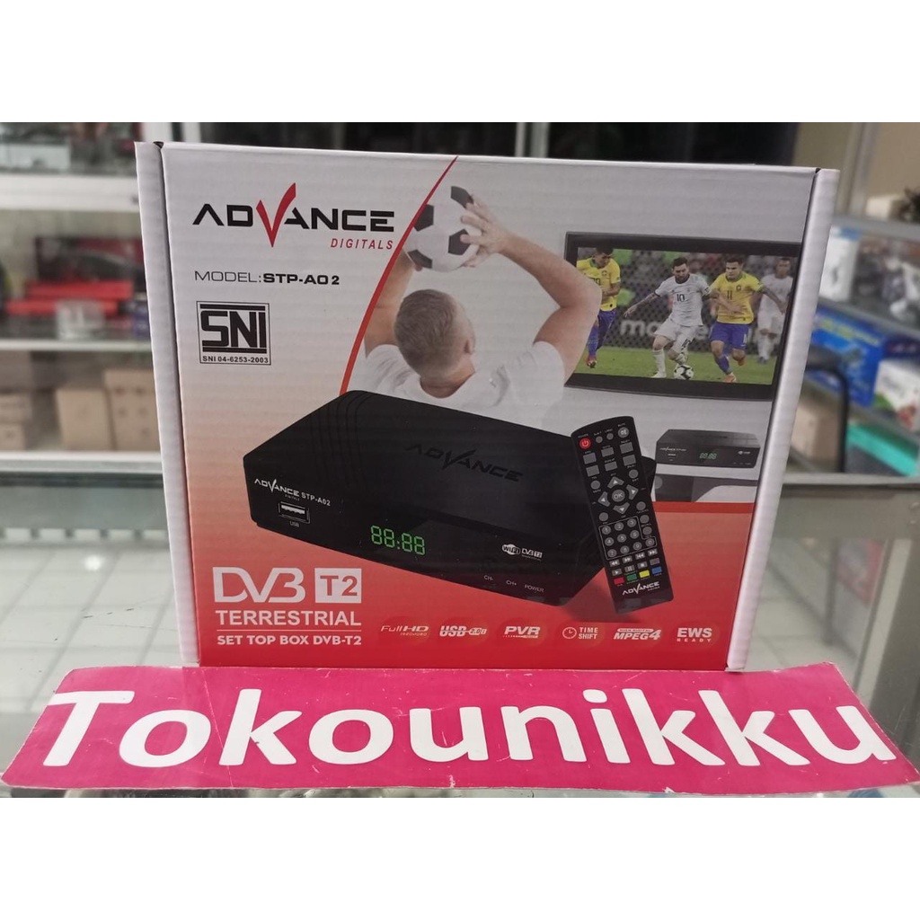 Jual ADVANCE STB Set Top Box DVB-T2 Model STP-A02 Penerima Siaran Tv ...