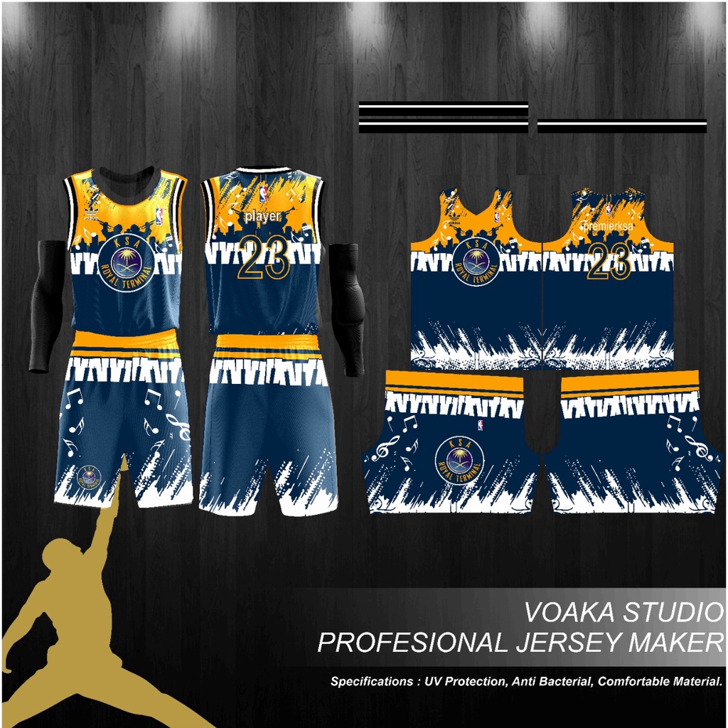 Jual Jersey Baju Basket CUSTOM Free Design ( NAME SET ) FULL PRINTING ...