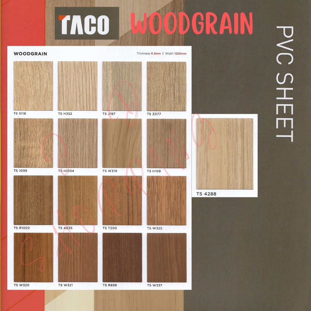Jual Taco Sheet Woodgrain 5 - PVC Sheet Woodgrain 5 | Shopee Indonesia