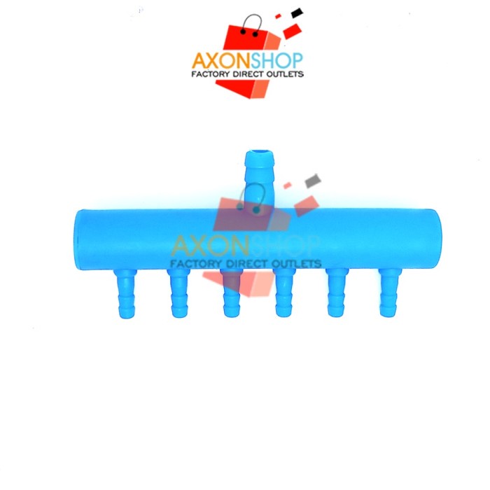 Jual Air Flow Splitter Cabang Pembagi Selang Aerator 6 Lubang Udara ...