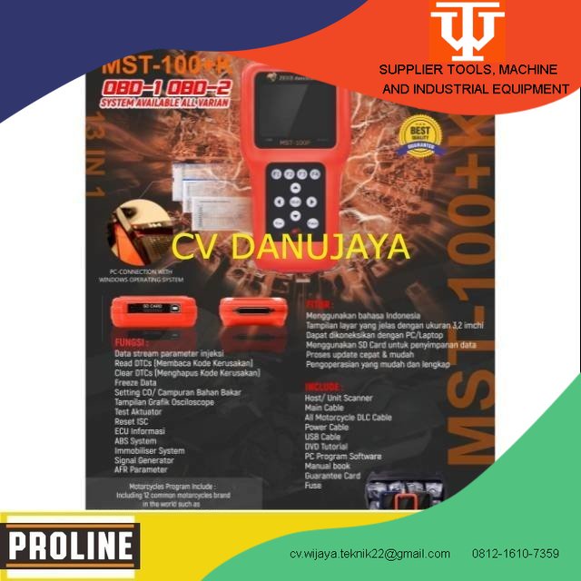 Jual ALAT SCAN INJEKSI DIGITAL MOTOR SCANNER ZEUS MST-100P +KAWASAKI ...