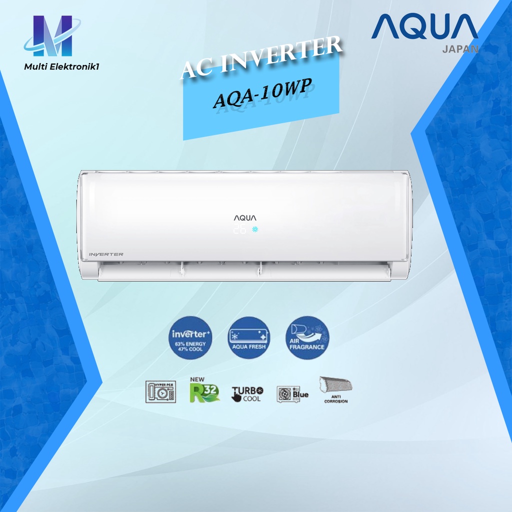 Jual AC Aqua 1 PK Inverter AQA-KCRV10WP | Shopee Indonesia