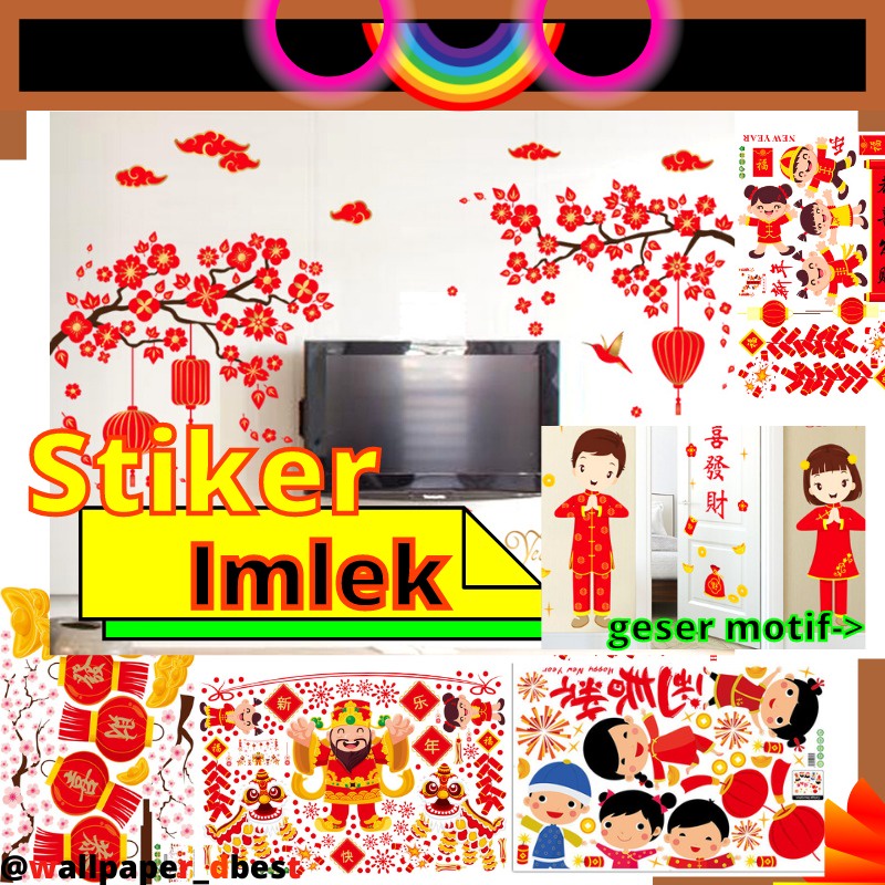 Jual WALLSTICKER STIKER IMLEK WALLPAPER WALLSTICKER WALSTIKER ...
