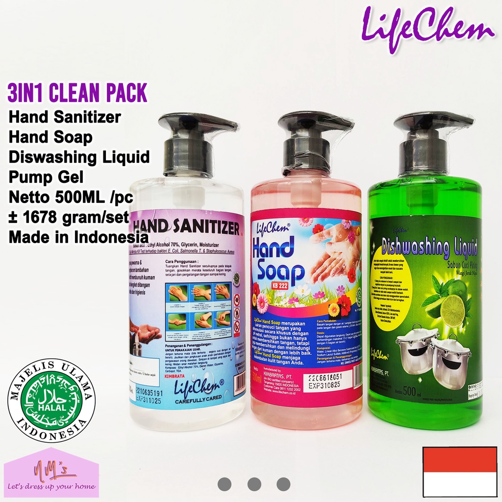 Jual Paket exclusive 3 in 1 clean pack hand soap hand sanitizer ...