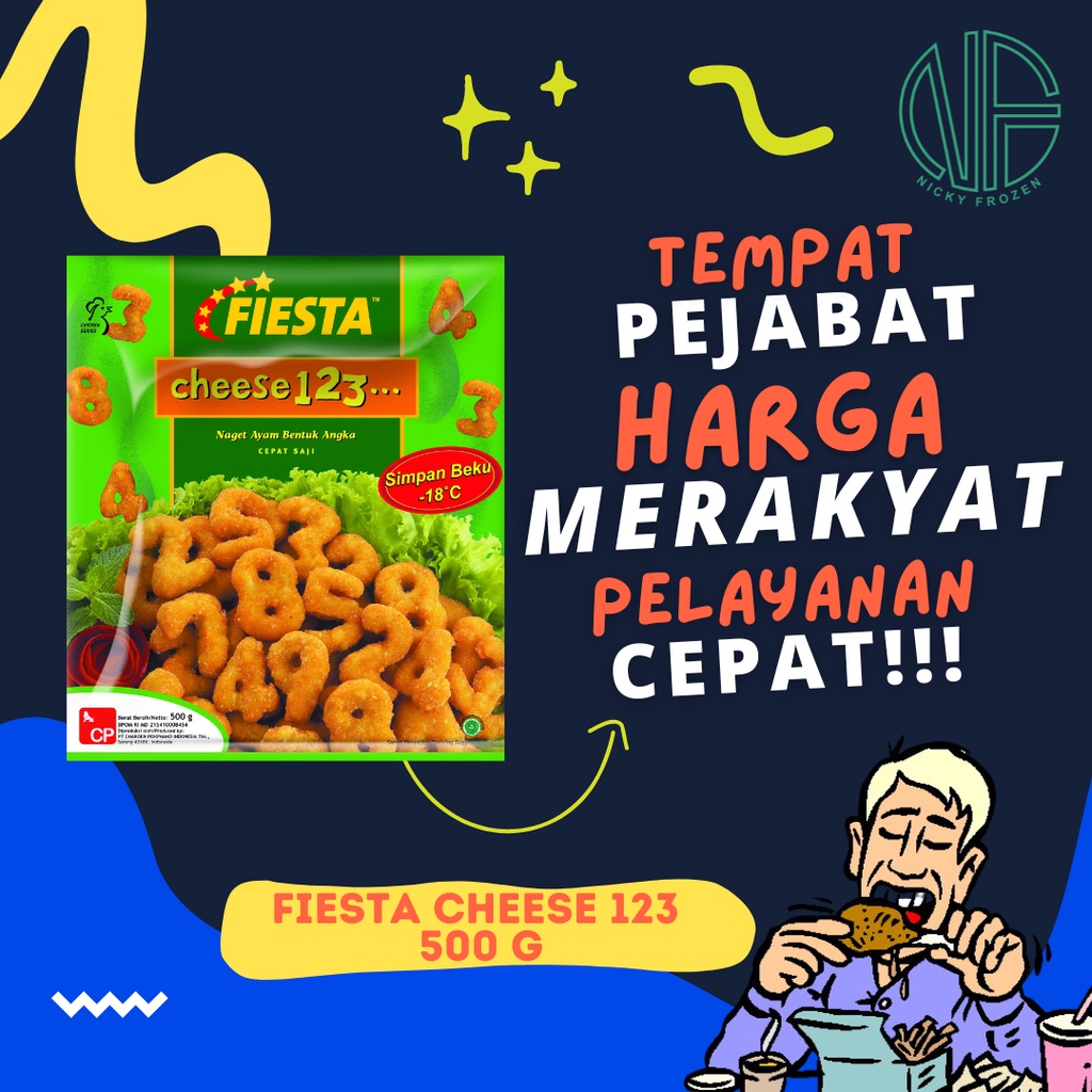 Jual FIESTA CHEESE NUGGET 123 500 G | Shopee Indonesia
