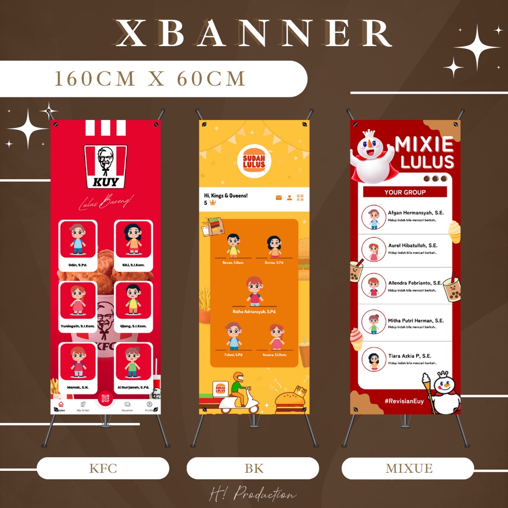 Jual X Banner Wisuda PART 1 | Banner Sidang | Shopee Indonesia