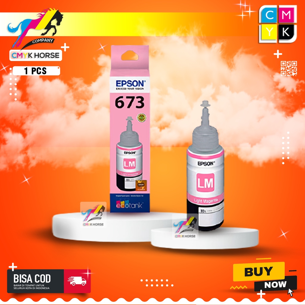 Jual TINTA PRINTER EPSON 673 LIGHT MAGENTA SERIES L800 L805 L850 L1800 | Shopee Indonesia