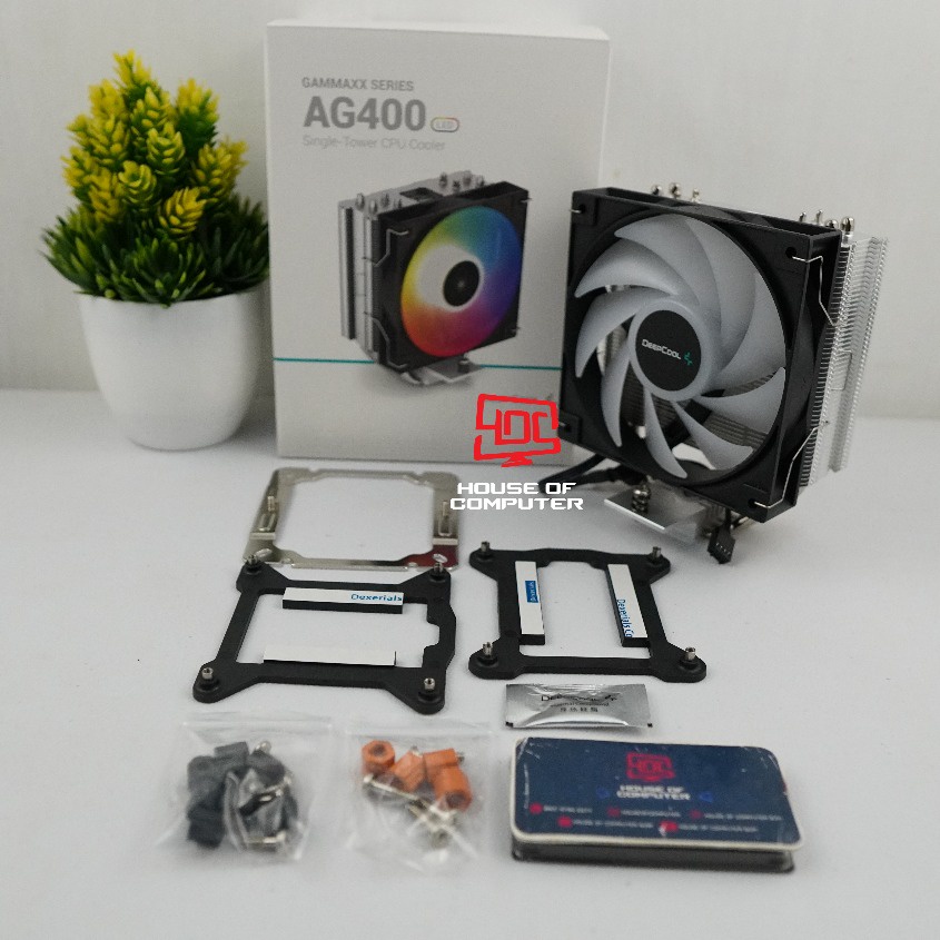 Jual FAN PROCESSOR DEEPCOOL AG400 LED CPU COOLER FIXED COOLER | Shopee ...