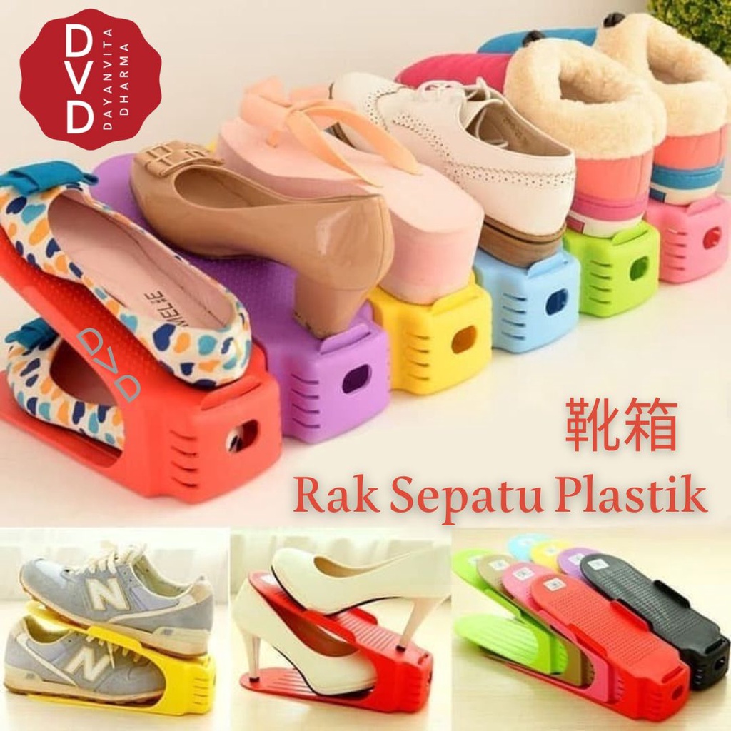 Jual rak tempat sepatu plastik satuan - rak plastik sepatu | Shopee ...