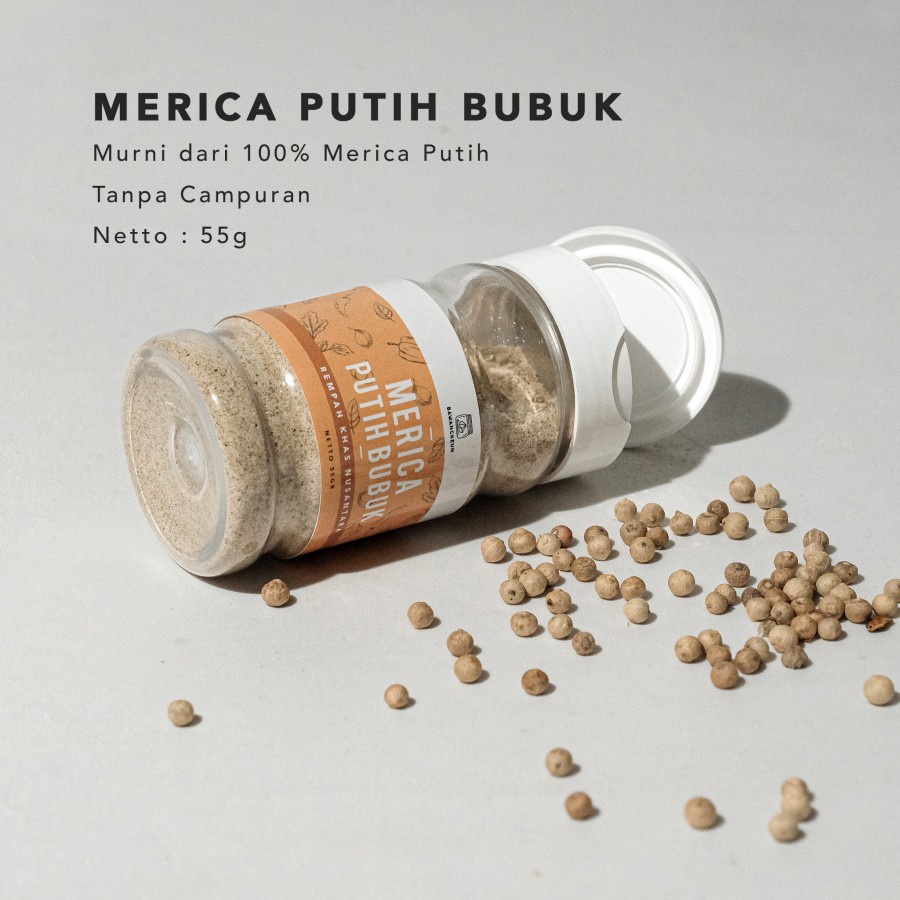 Jual Merica Lada Putih Bubuk Bawangkeun | White Pepper Powder 55gr ...