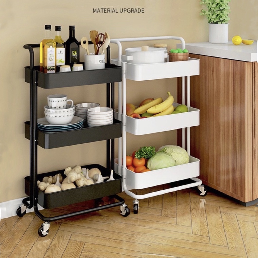 Jual Rak Salon Besi Troli Salon Kecantikan Rak Dapur Roda Susun Rak ...