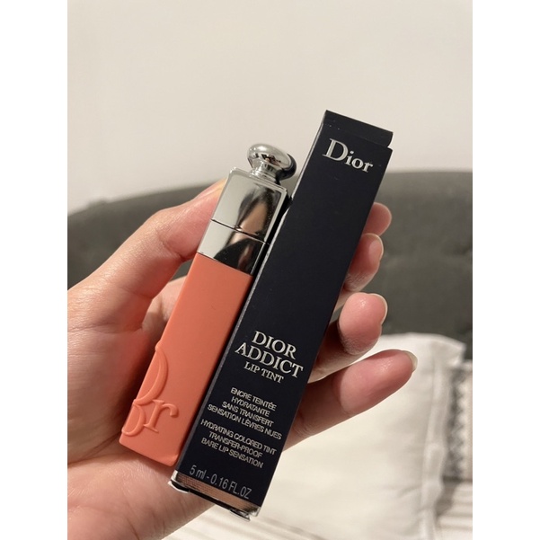 Jual dior addict lip tint new formula natural peach | Shopee Indonesia