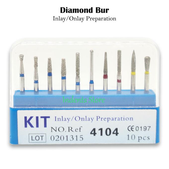 Jual Dental Diamond Bur Preparasi Inlay Onlay Preparation Gigi Best ...