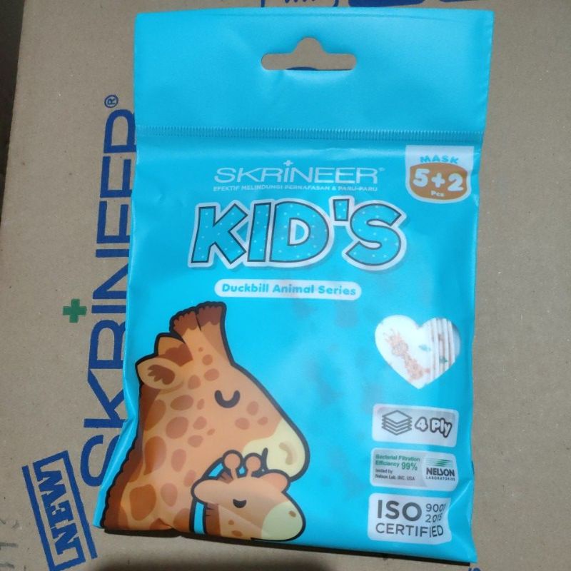 Jual skrineer masker duckbill kid skrineer sachet | Shopee Indonesia