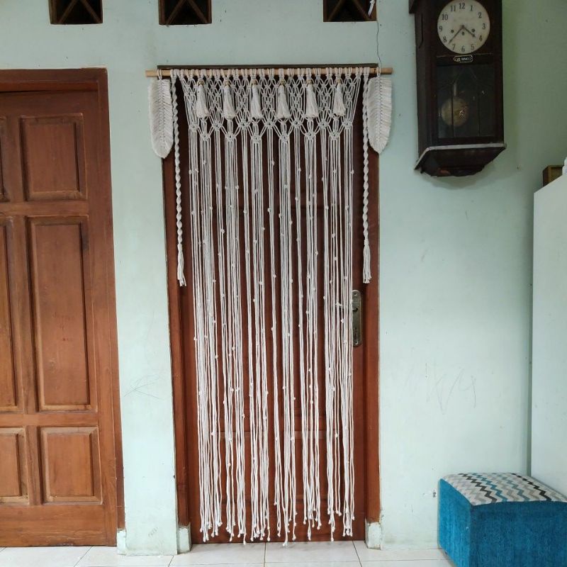 Jual Tirai pintu/jendela macrame | Shopee Indonesia