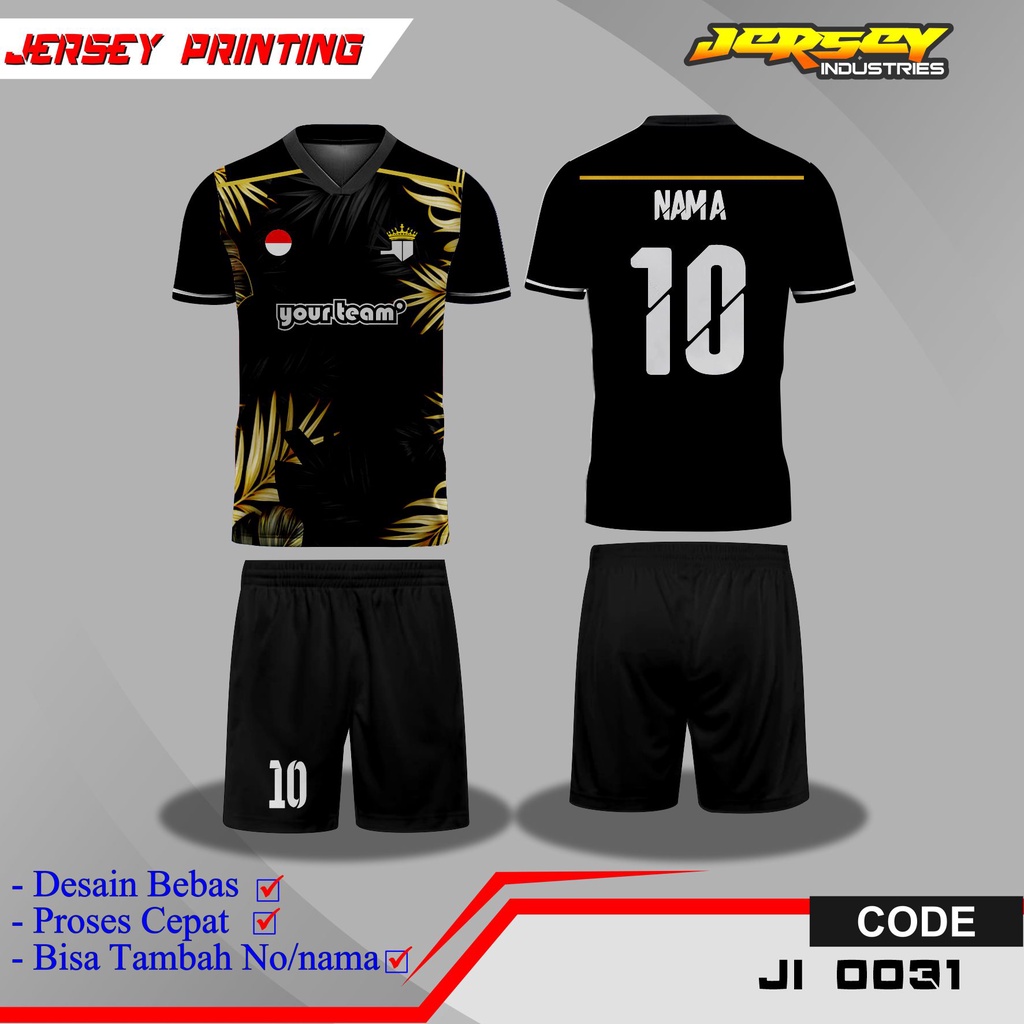 Jual Custom Jersey Sepak Bola Desain Terbaru, Baju Jersey Futsal, Bisa ...
