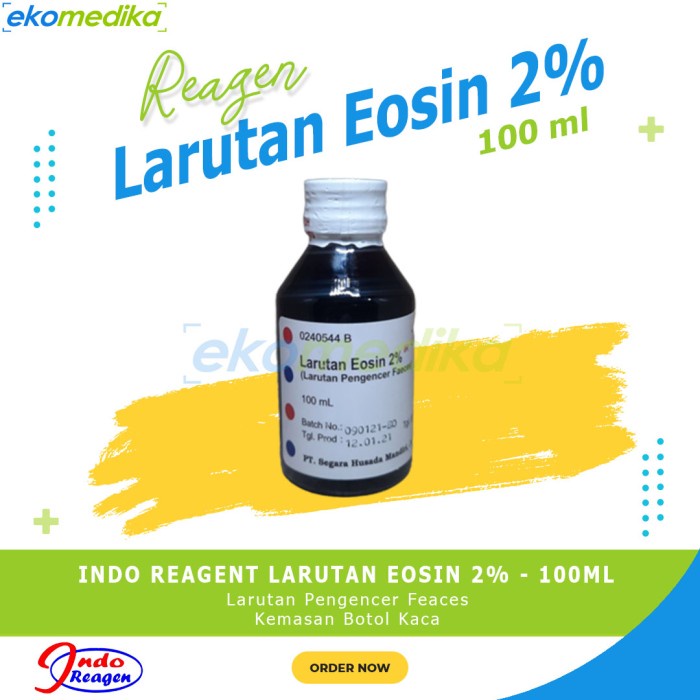 Jual LARUTAN EOSIN 2% 100ML INDO REAGENT | Shopee Indonesia