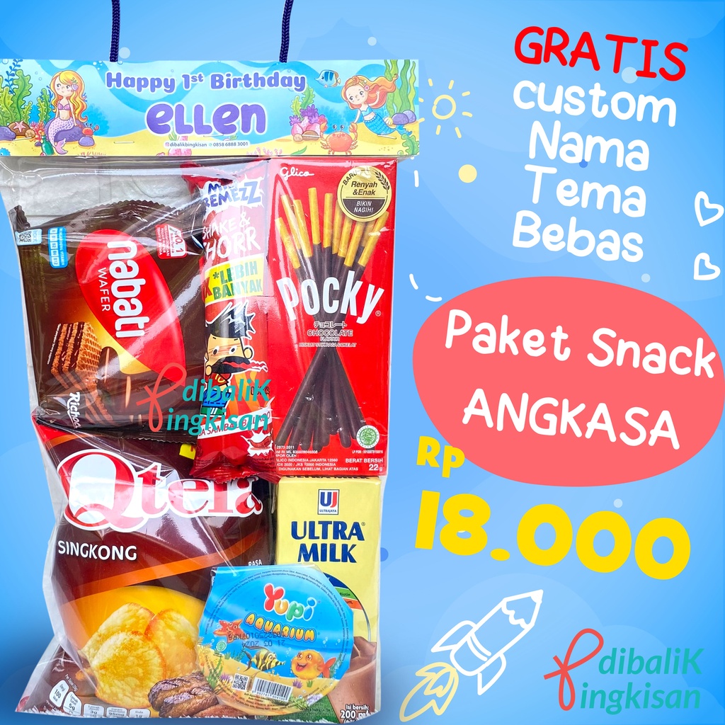 Jual PAKET SNACK ULANG TAHUN ANAK / BINGKISAN / PERNIKAHAN / SNACK ...
