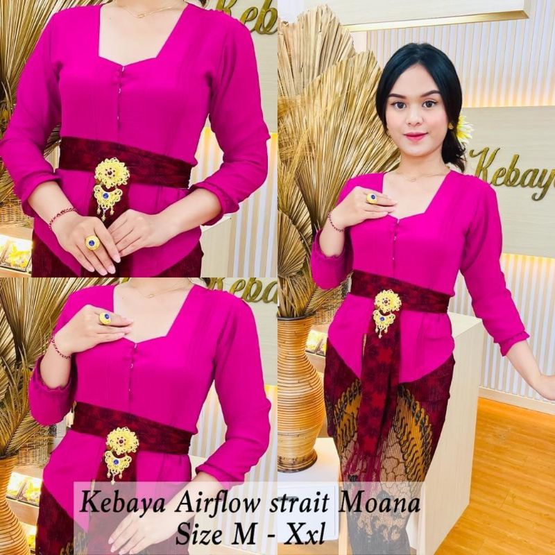 Jual kebaya airflow kancing klepet variasi kancing bungkus | Shopee ...