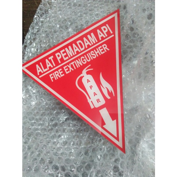 Jual SIGN LABEL PEMADAM ACRYLIC AKRILIK APAR SEGITIGA 20X20CM | Shopee ...