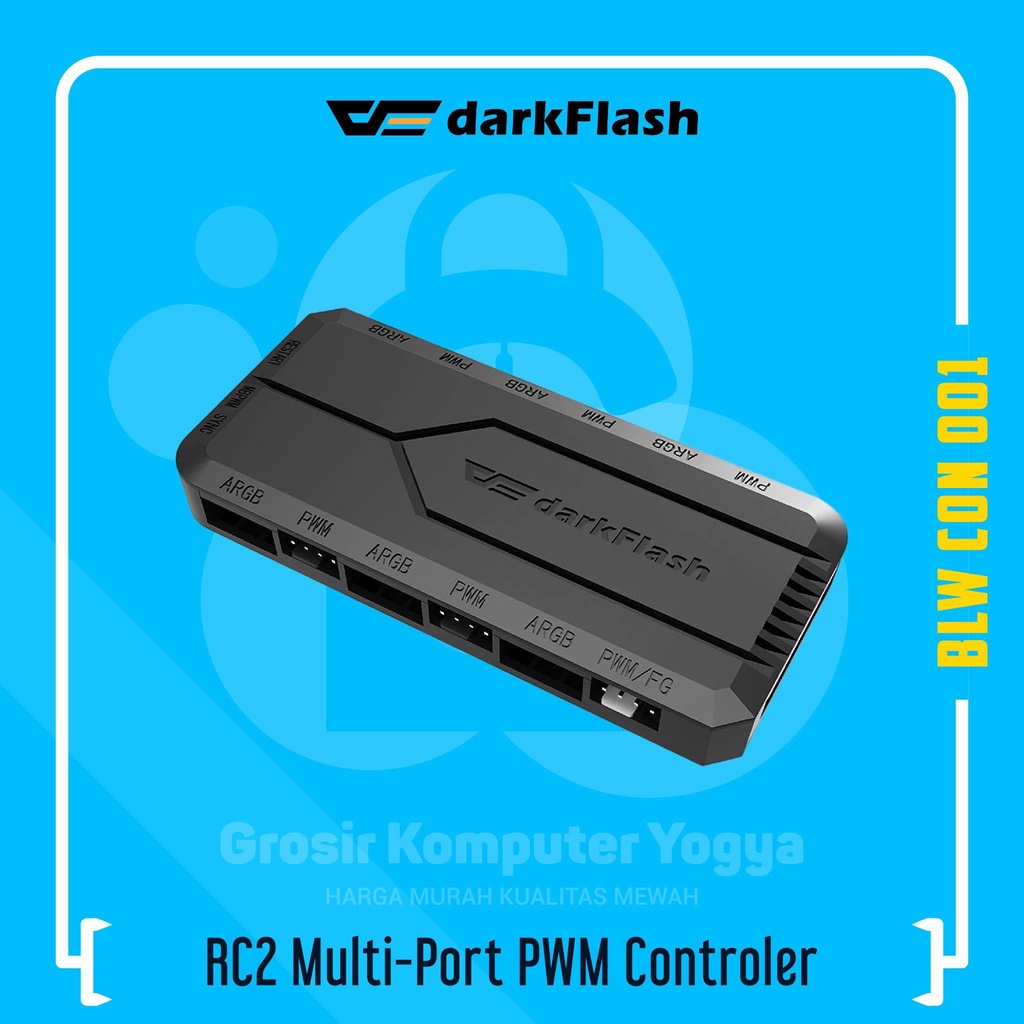 Jual darkFlash RC2 6 Slots ARGB Multi-Port PWM Fan Controler | Shopee ...