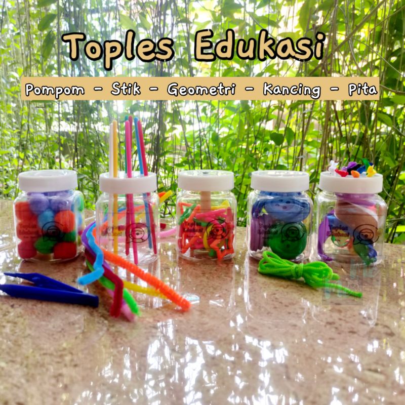 Jual Mainan Edukasi Montessori Anak Busy Jar Sensory Play / Toples ...