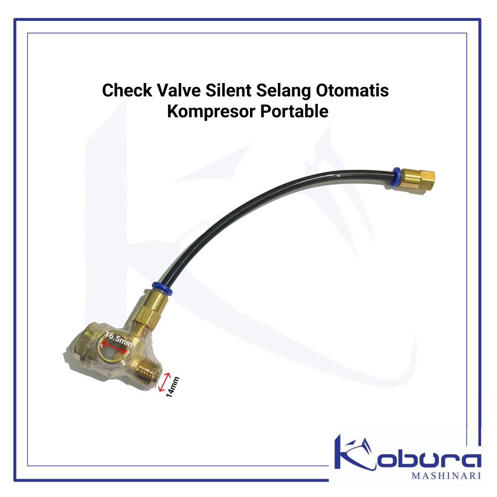Jual Check Valve Silent Oilless Selang Otomatis Kompresor Portable ...