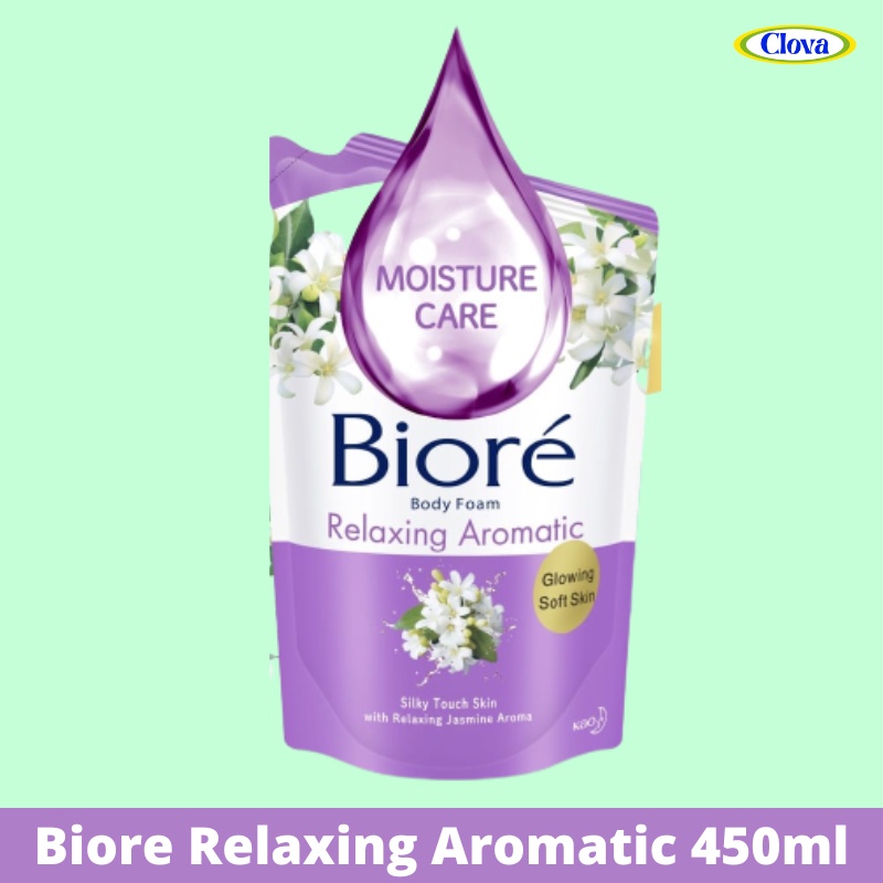 Jual Biore Body Foam Relaxing Aromatic Ungu 450ml (Sabun Cair Isi Ulang ...
