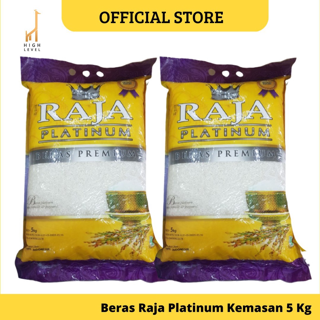 Jual Beras Raja Platinum Premium Kemasan 5 kg | Shopee Indonesia