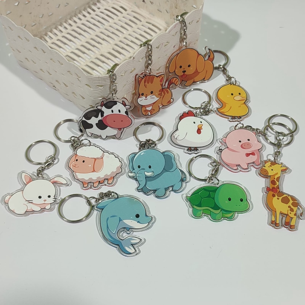Jual Gantungan Kunci Lucu karakter Animal - Mainan Edukasi Anak ...