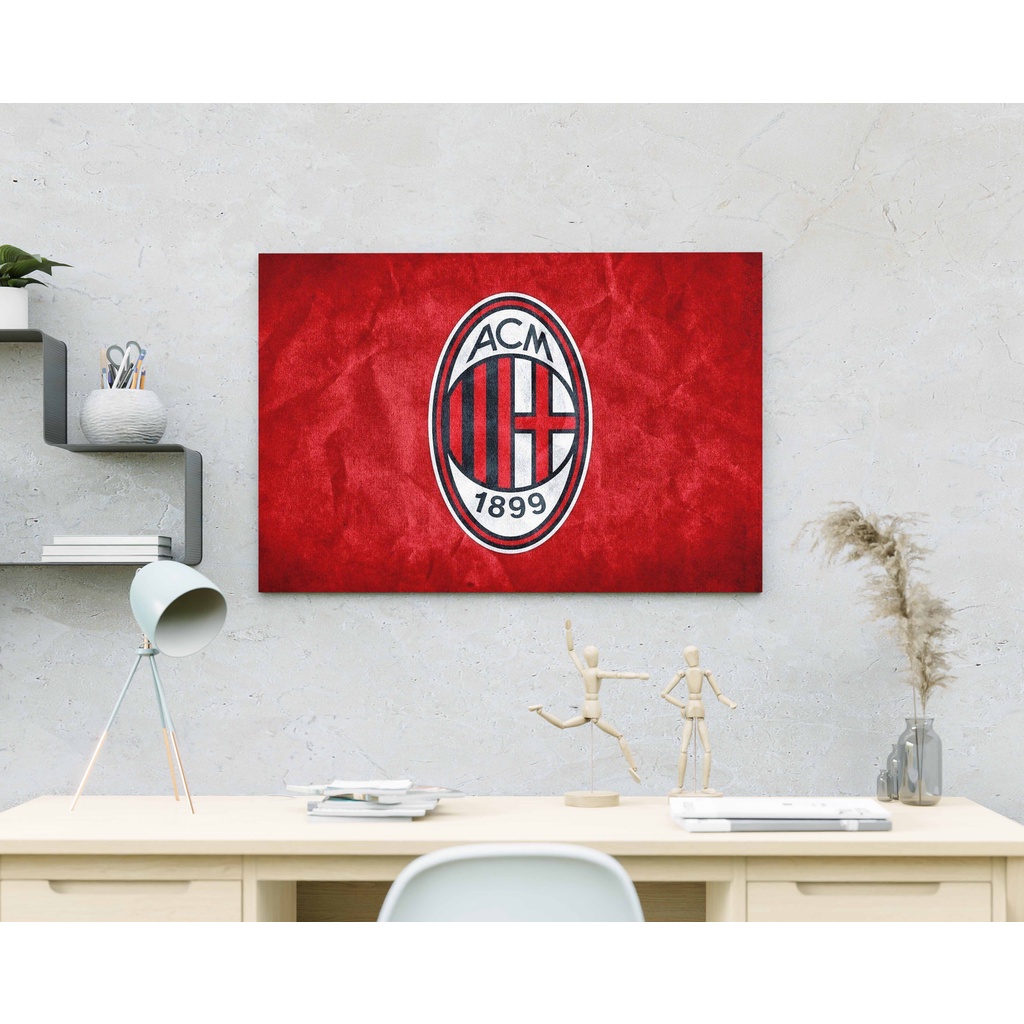 Jual Poster AC Milan Logo | Poster LOGO AC MILAN | Poster Bingkai ...