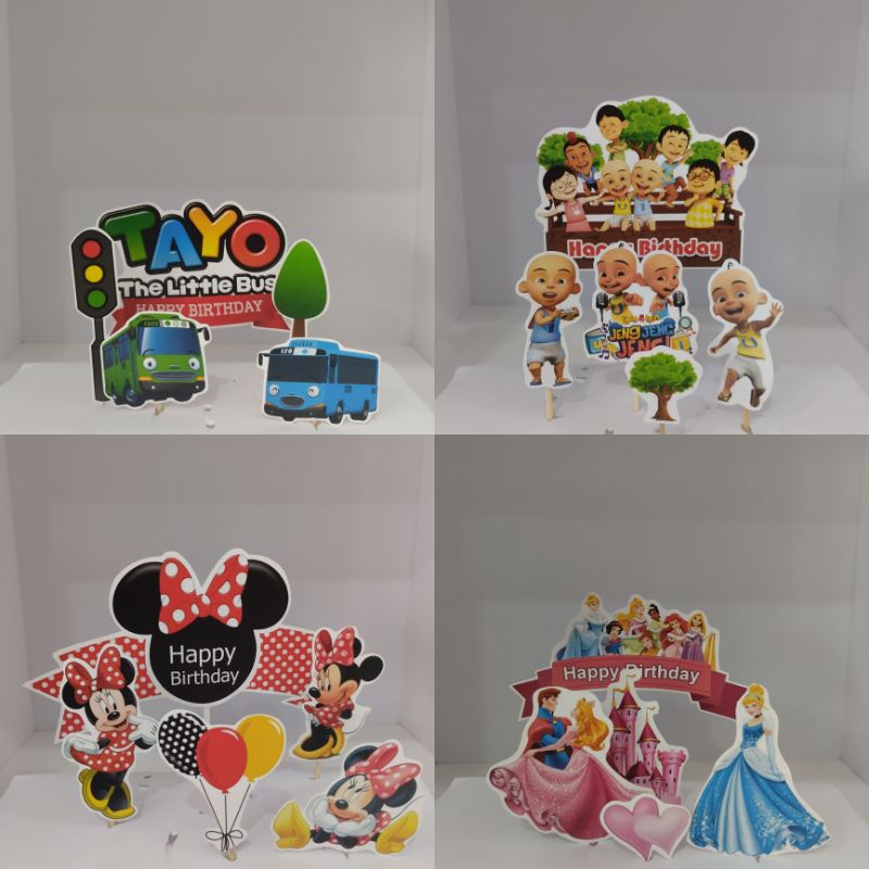 Jual topper kue karakter animasi kartun/topper kue | Shopee Indonesia