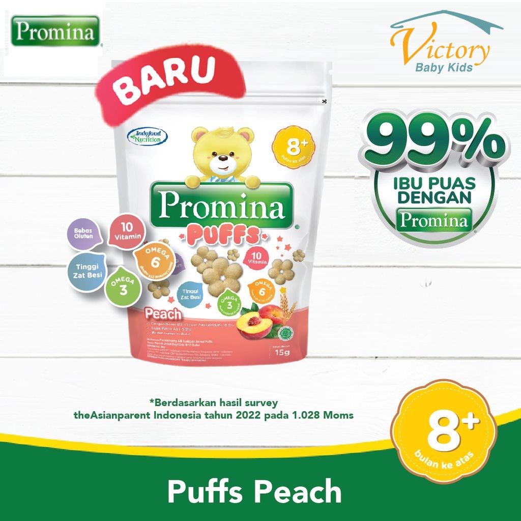 Jual Promina Puffs Peach 15 g - Snack Bayi | Shopee Indonesia